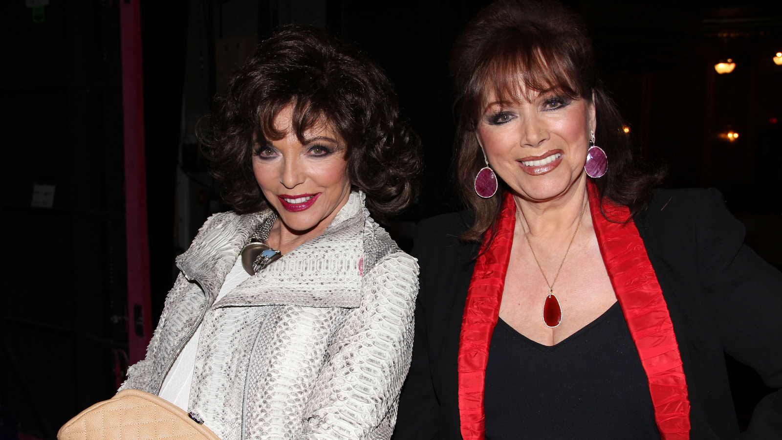 A Look Back At Joan Collins' Tense Relationship With Her Sister Jackie