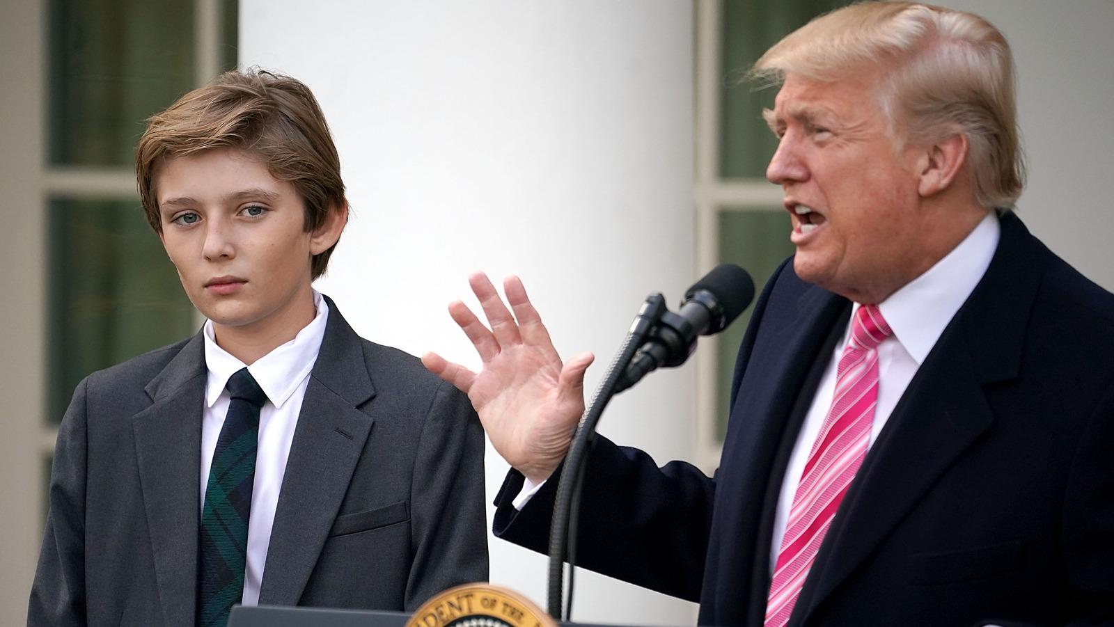 Expert Tells Us Barron Trump's Body Language At Rally Suggests He May ...