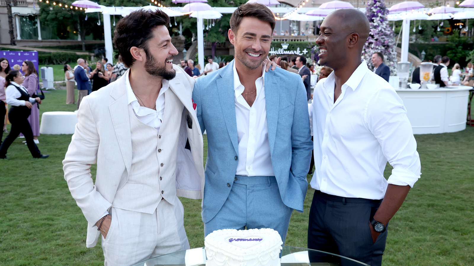 Hallmark's Tyler Hynes Can't Stay Out Of Trouble On Set With Jonathan Bennett & B.J. Britt