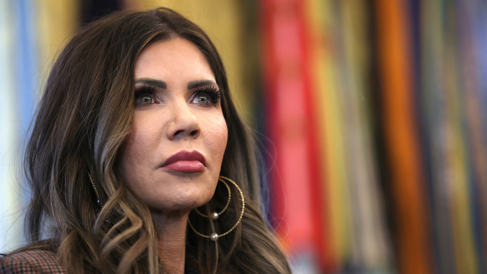 Kristi Noem's Hair Extensions Seemingly Cost A Pretty Penny