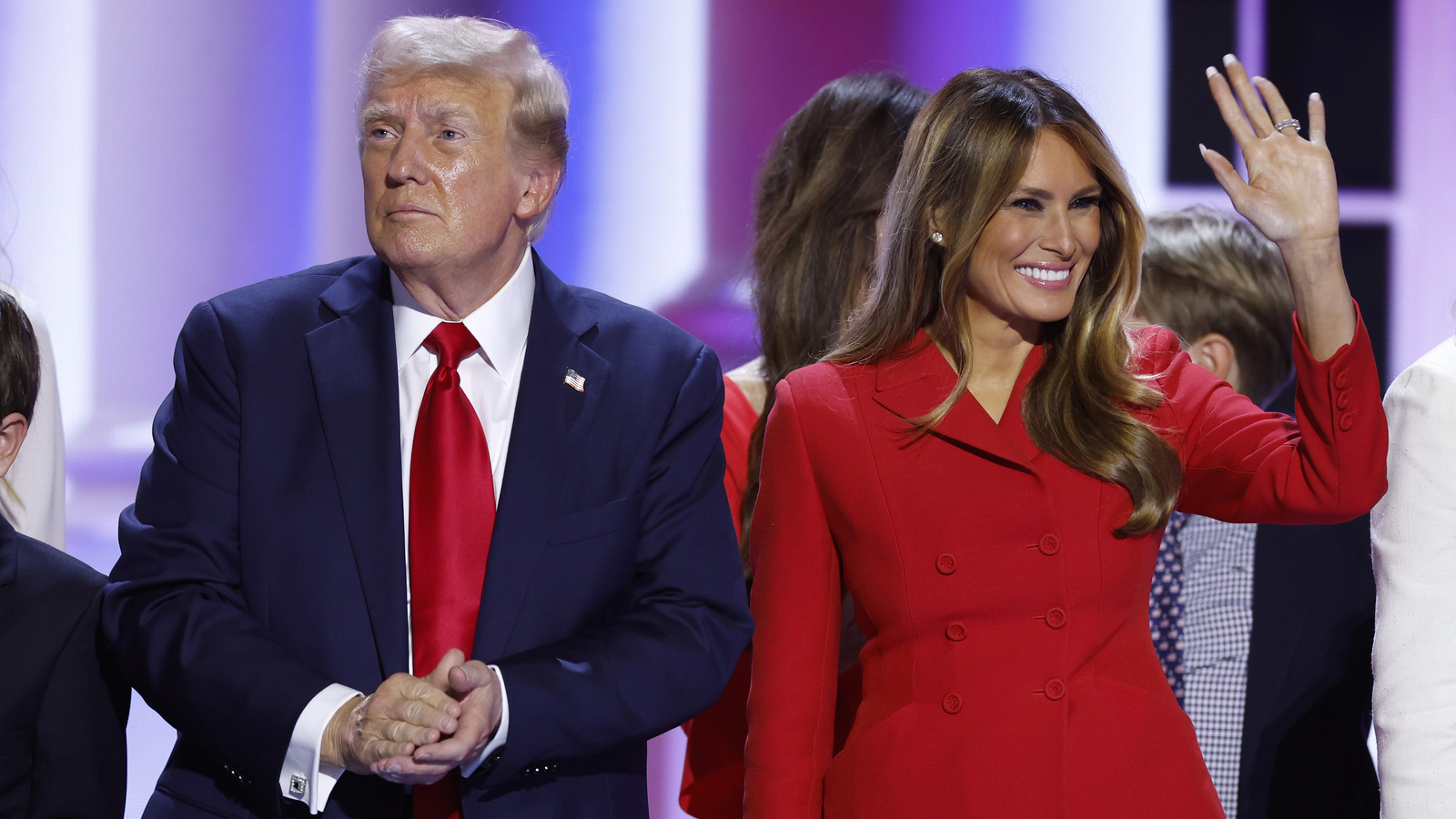 Melania's Signature Stoicism Rubs Off On Trump In Aloof Take On Rally ...
