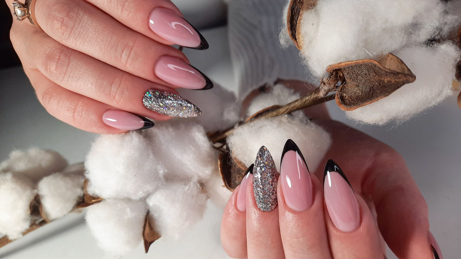 Sheer Pantyhose Nails Are The Classiest Minimal Manicure Trend