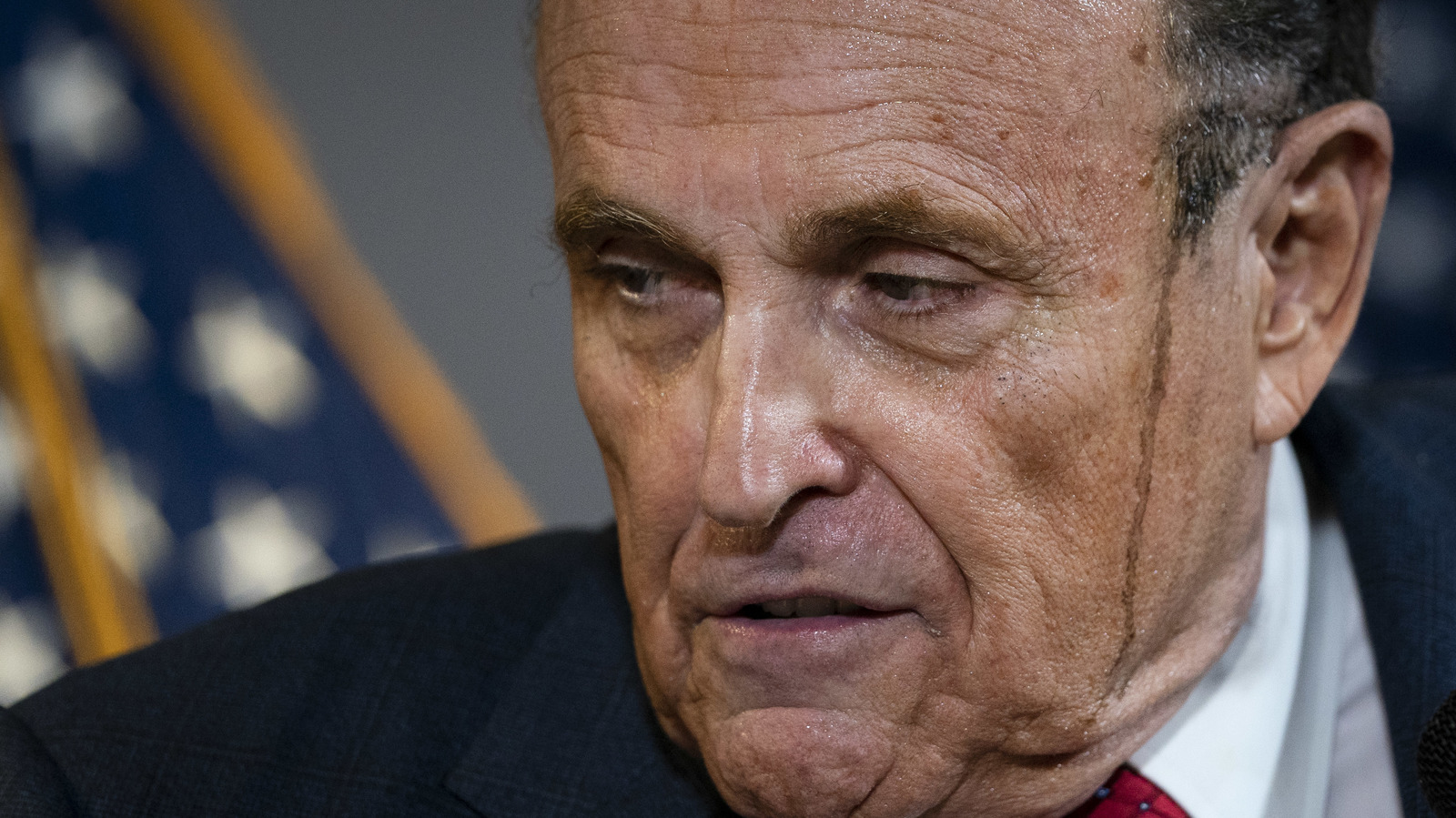 The Streaks On Rudy Giuliani's Face Probably Aren't What You Think