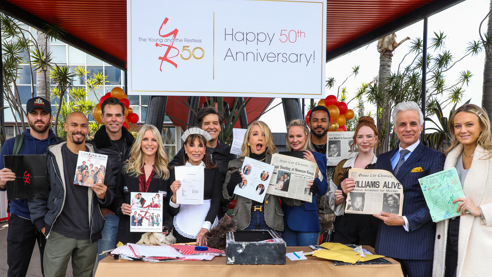 The Young And The Restless Stars Celebrate 50 Years On Air Opening Time ...